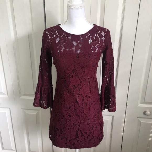 BB Dakota | Dresses | Bb Dakota Billie Dress Allover Lace Mini Cocktail ...
